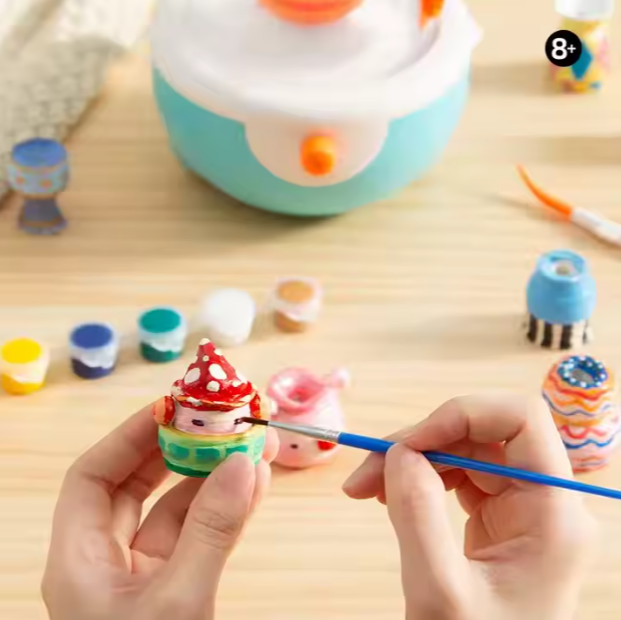 🎨 Mini Pottery Studio All-in-One Kids Ceramic Craft Set – Souki Soukak